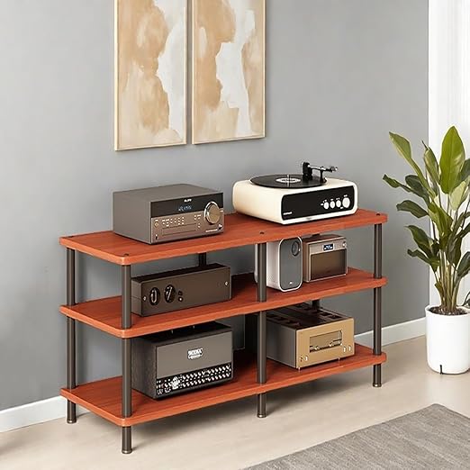 Amazon.com: 3-Tier Audio Rack, Stereo Rack and AV Media Stand, Record ...