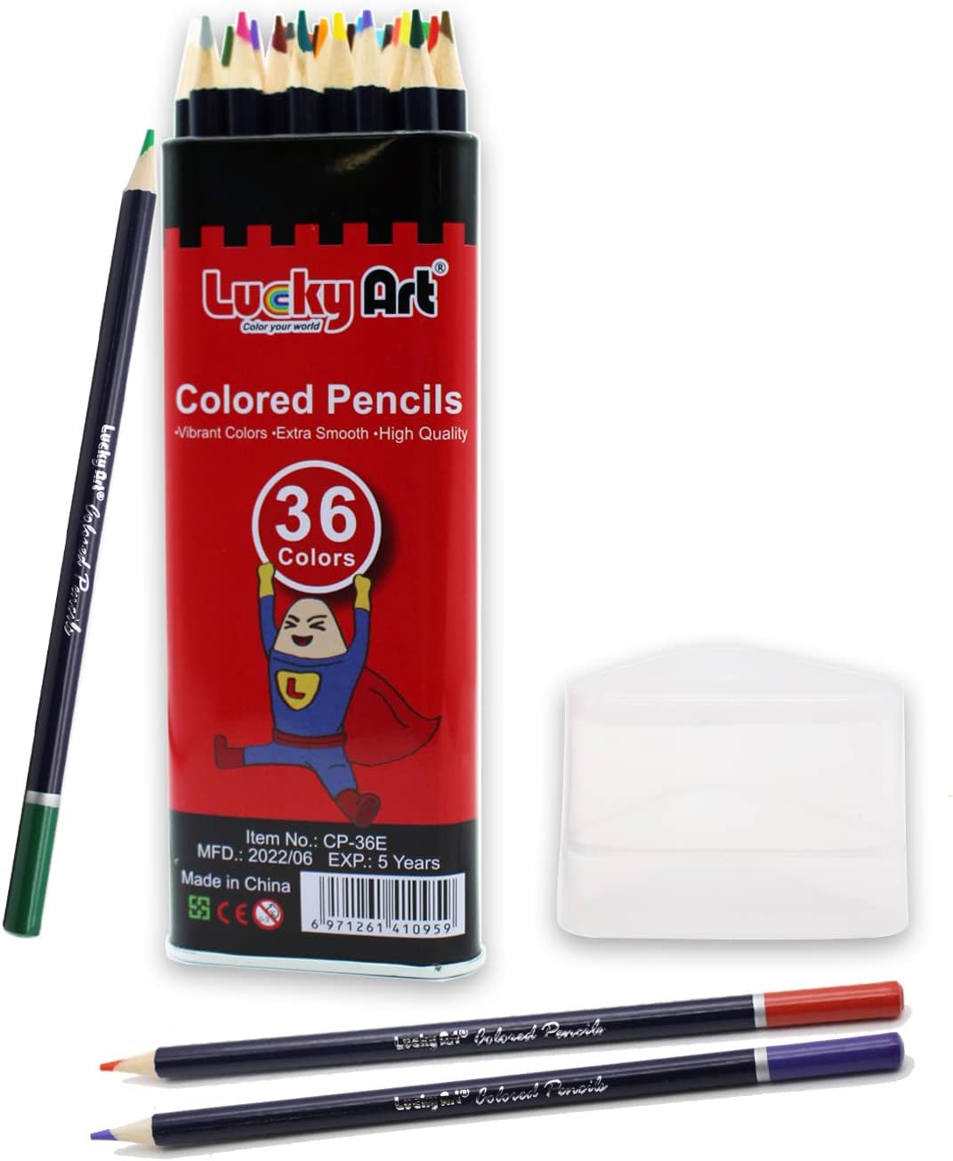 Amazon.com : Prismacolor 36 Color Pencil Set in a Metal Tin Box : Wood ...