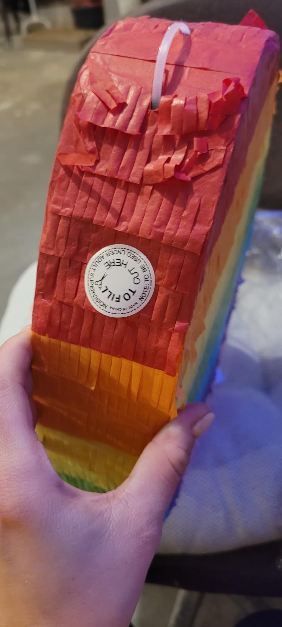 Amazon.com: UNIIDECO Rainbow Pinata, Small Colorful Easter Egg Piñata ...