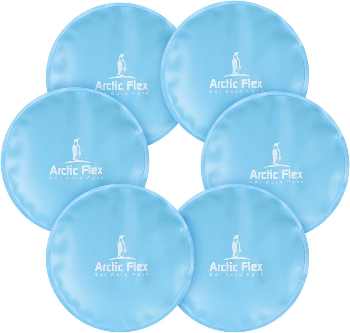 Amazon.com: Arctic Flex XL Gel Ice Pack Round (6 Count) - Soft Gel ...