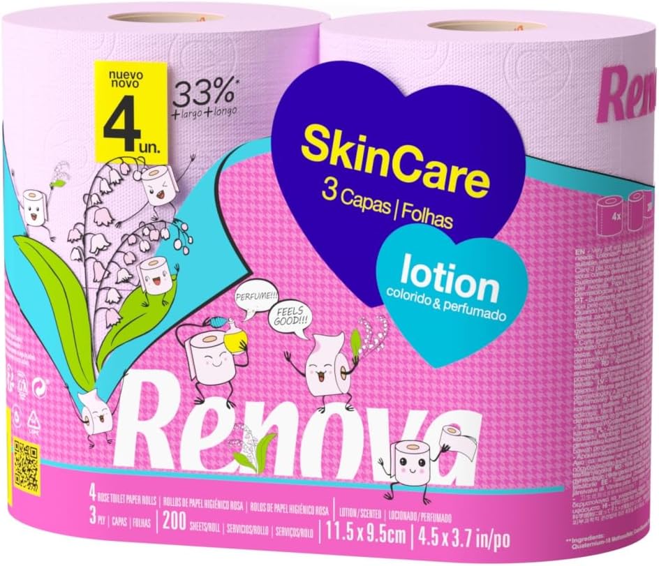 BROW Toilet Roll tissue paper 3 rolls pack 4 Ply 120 Pulls per Roll ...