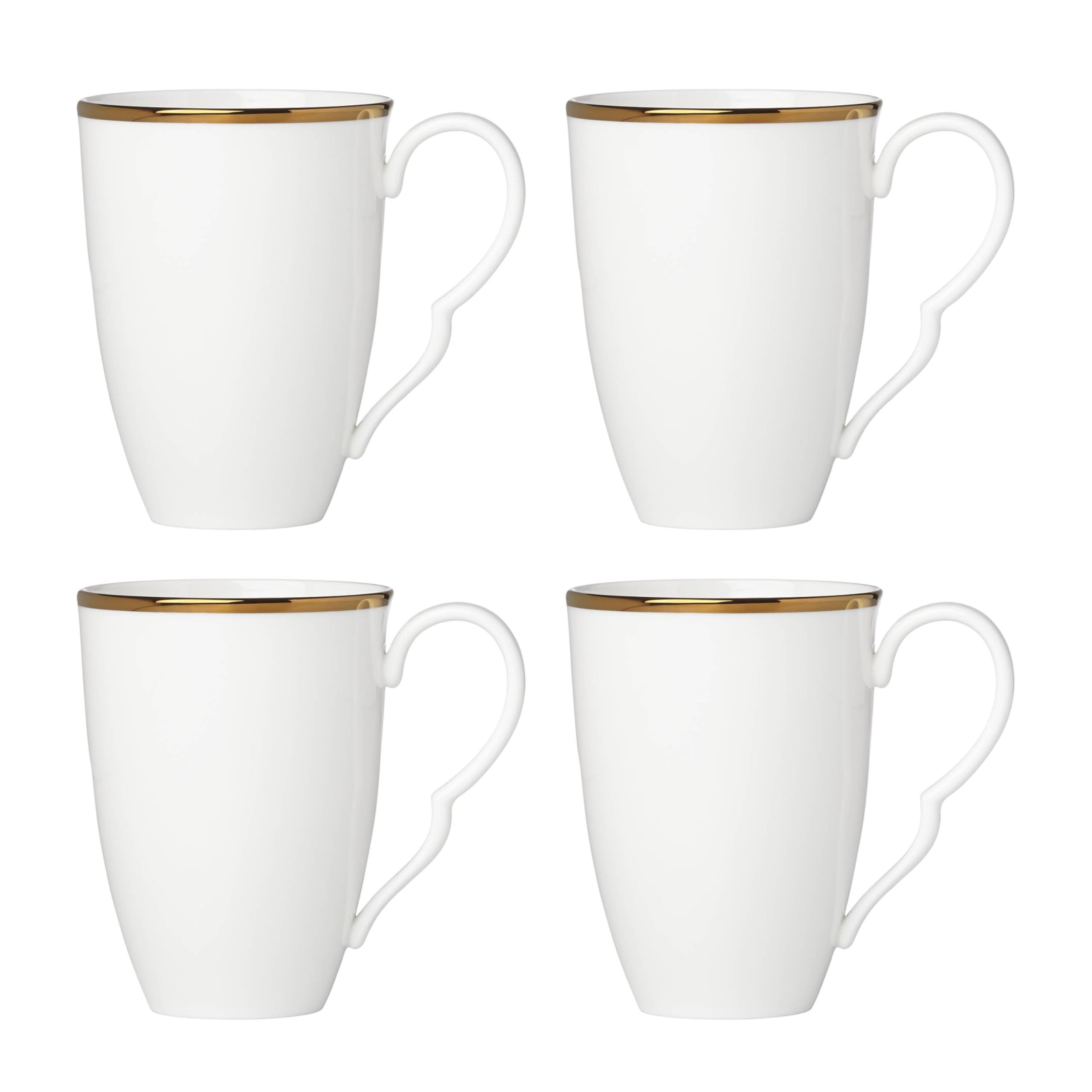 Amazon.com | Lenox Mugs, Set of 4 Contempo Luxe, 4 Count: Dinnerware Sets