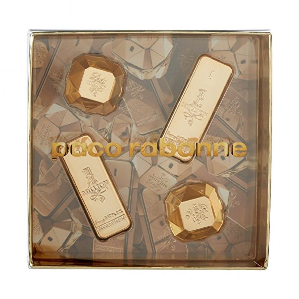 Amazon.com : Paco Rabanne Million Mini 4Pcs Set (Million EDP 5ml x2 ...