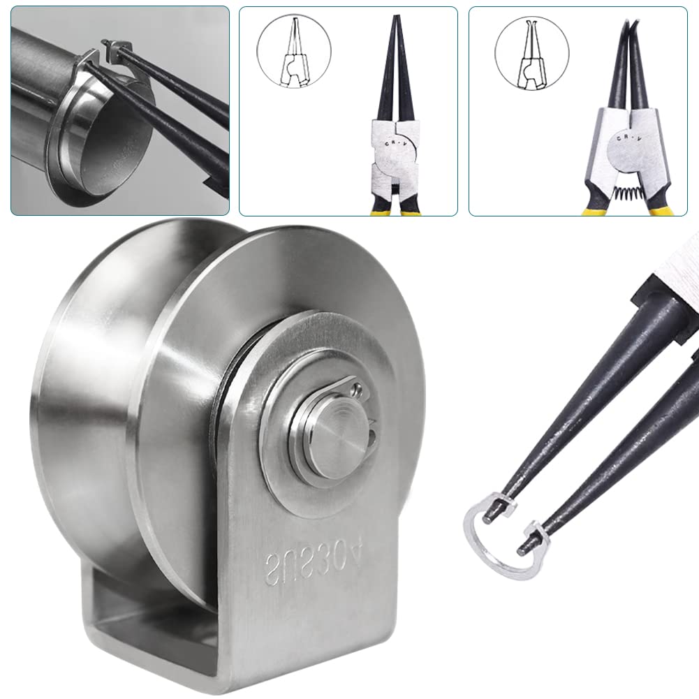 Snapklik.com : FONUNO Cable Pulley Wheel 304 Stainless Steel Pulley ...
