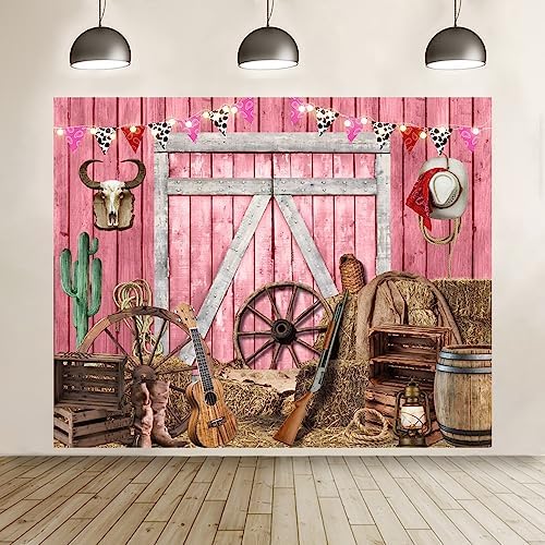 Amazon.com : Western Cowgirl Banner Cowgirl Party Decoration Backdrop ...