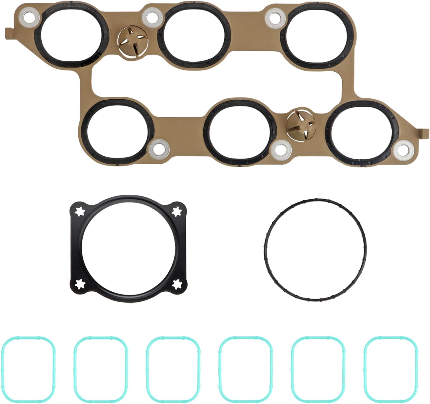 Amazon.com: GM 12595277 Upper Intake Manifold Gasket Kit with Upper ...