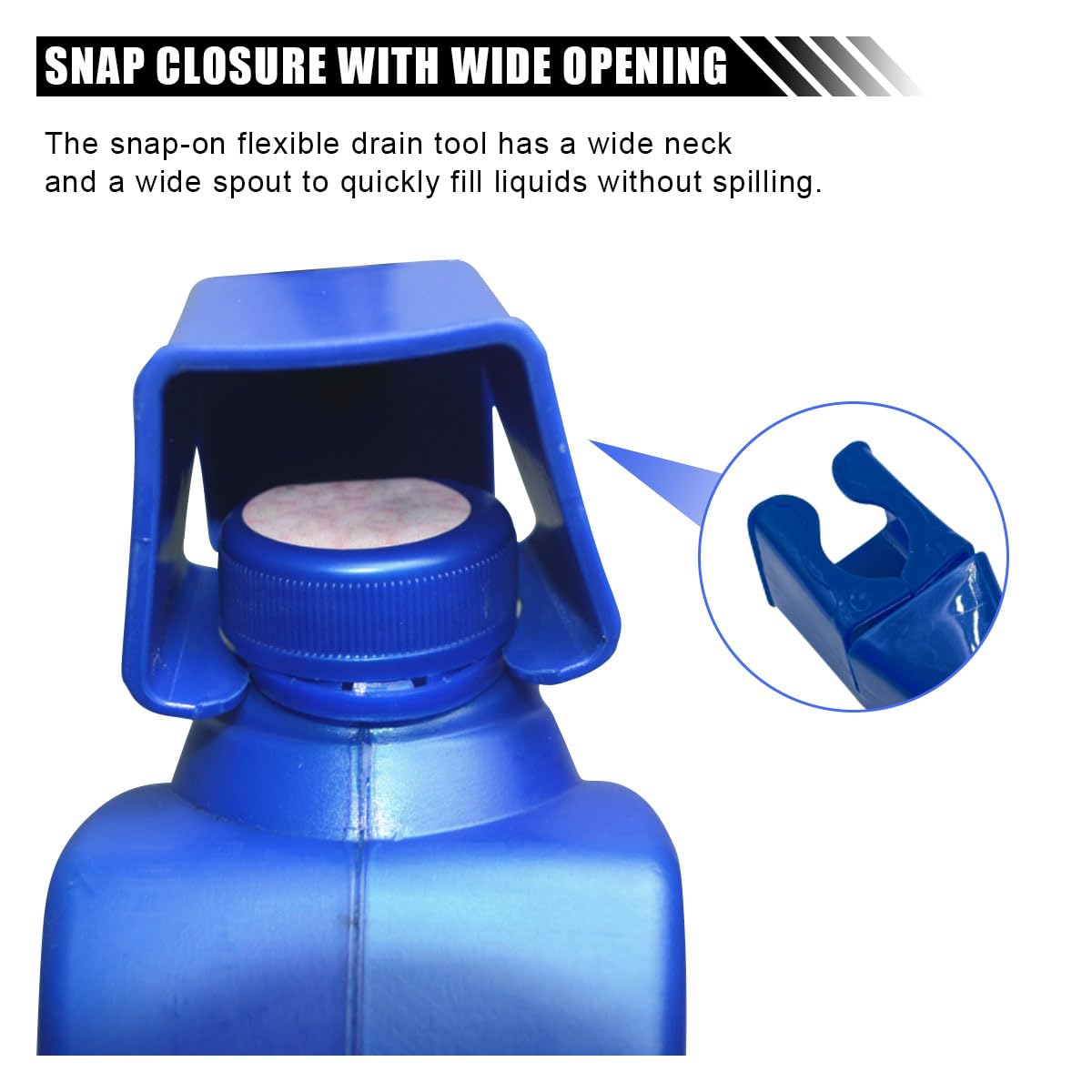 Snapklik.com : Retractable Car Fuel Funnel, Plastic Car Draining Tool ...