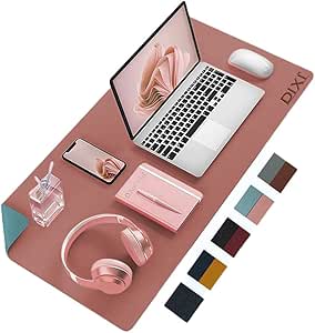 Amazon.com : Dixi Dual-Sided Leather Desk Pad - Large Waterproof Desk ...