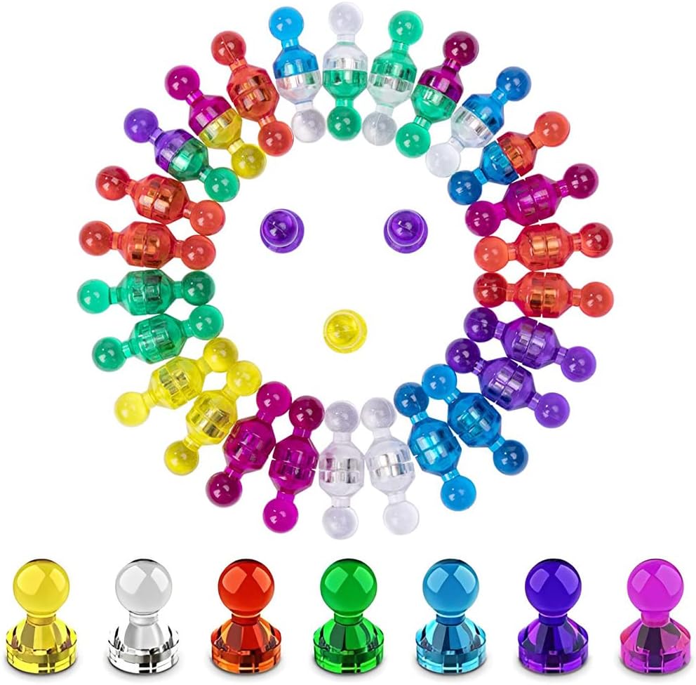 OBASIX® 40 mm Super Strong Magnets for Magnetic Glass and White Boards ...