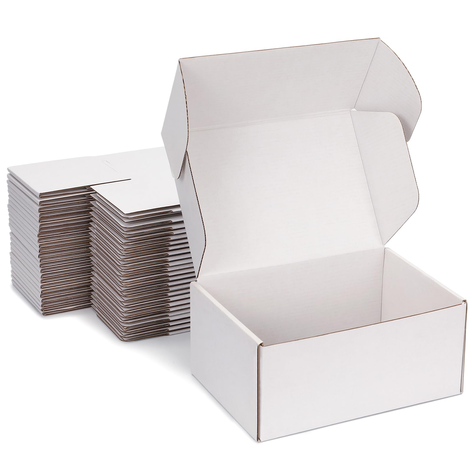 Amazon.com: Yidomto 10x5x3 Inch Shipping Boxes Set of 25, White ...