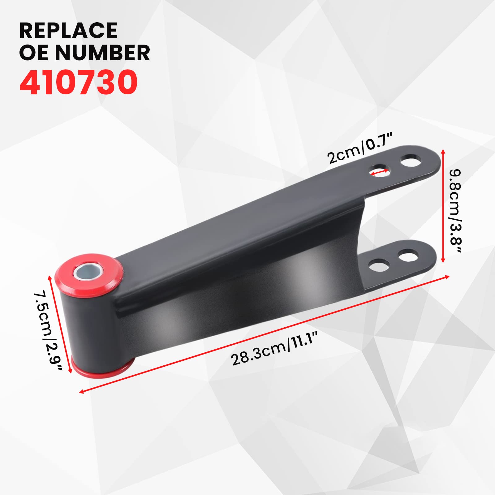 Snapklik.com : Piodelo 2-3 Inch Suspension Rear Drop Lowering Shackles ...