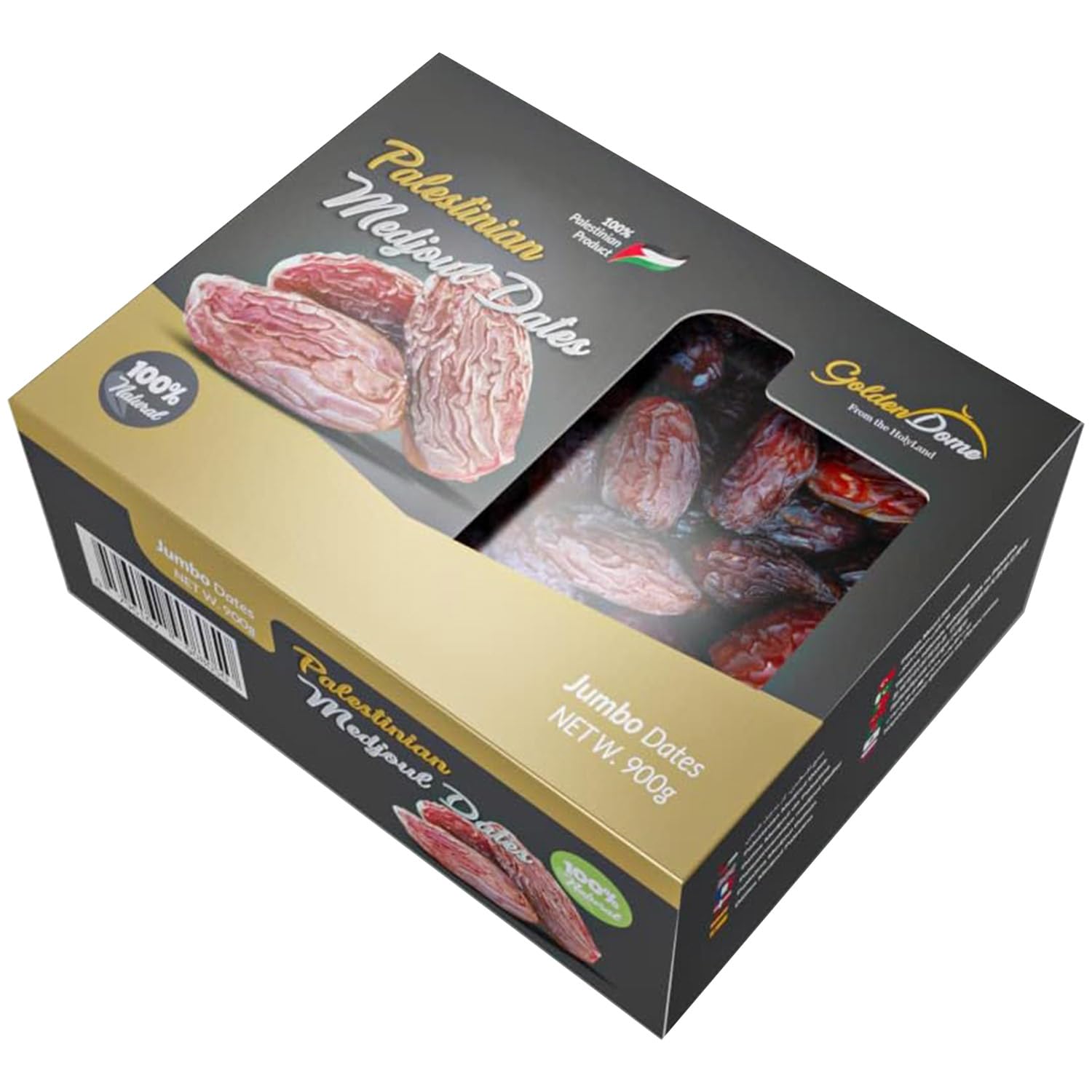 Buy GOLDEN DOME Delicious and Juicy Jumbo Medjool Dates (Box of 900g ...
