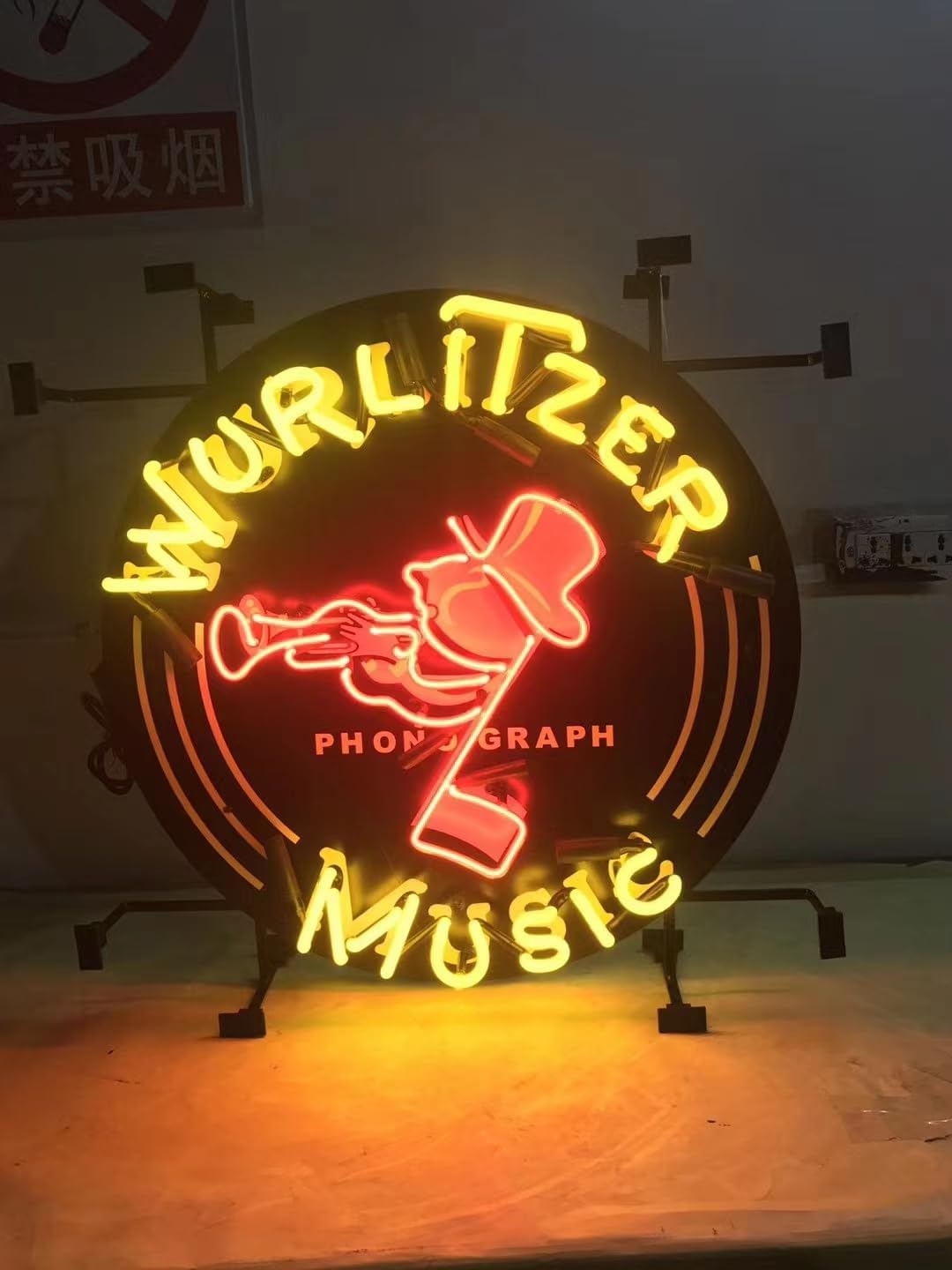 Neon Signs Beer Bar Club Bedroom Wurlitzer Johnny One Note Glass Neon ...