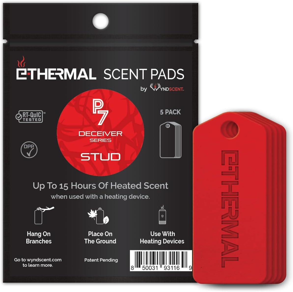 Amazon.com : Wyndscent E-Thermal P7 Stud Scent Pad 5 Pack - Buck Scent ...