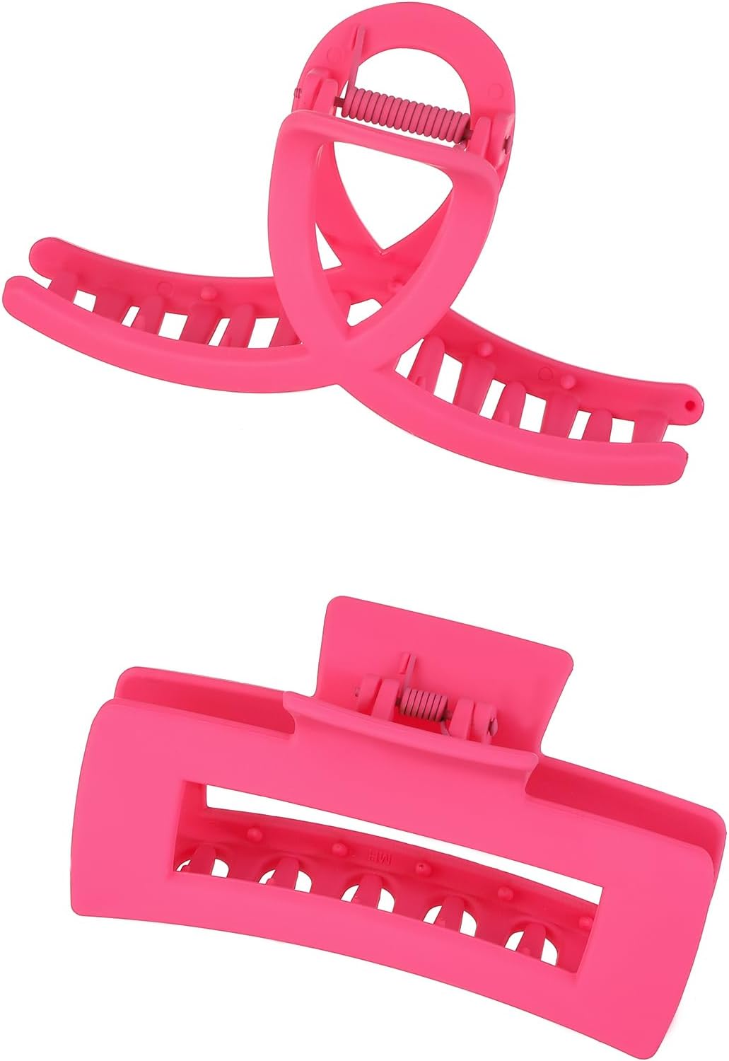 Amazon.com: Firopia 2 Pcs Hot Pink Claw Clip | Hair Claw Clips | Claw ...