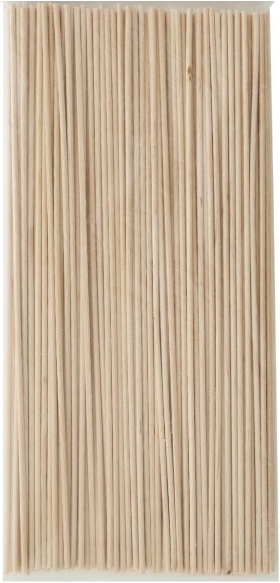 Amazon.com: 100 Pack Crafting Skinny Natural Wood Craft Sticks, Cake ...