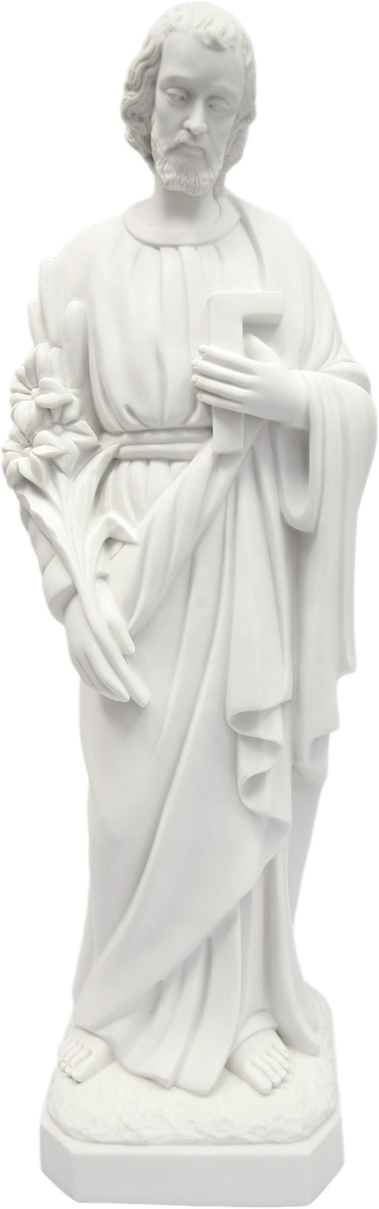 Amazon.com: 25” Limestone St. Joseph Outdoor Patio Statue : Patio, Lawn ...