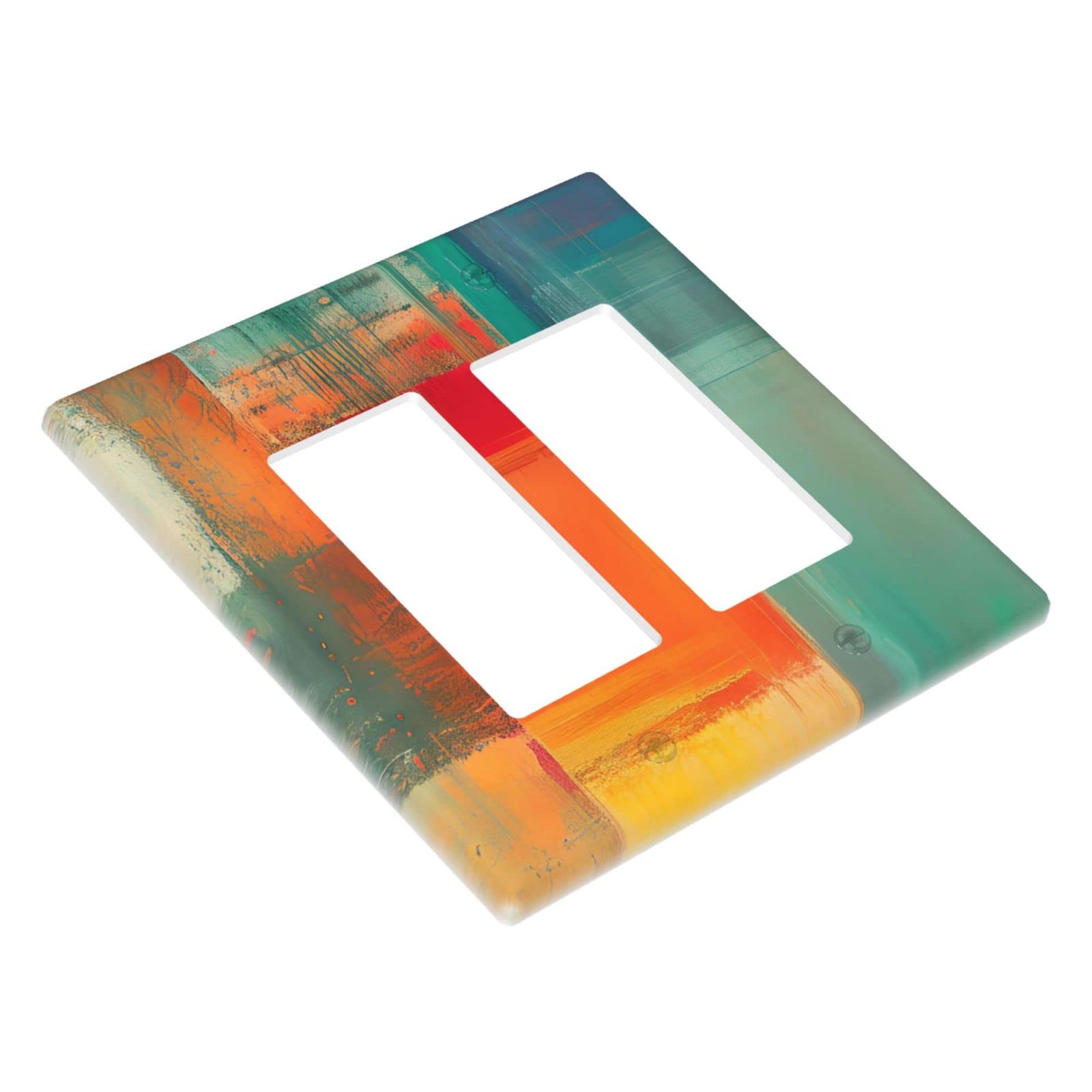 Snapklik.com : Abstract Color Light Switch Cover Plate Decorative 2 ...