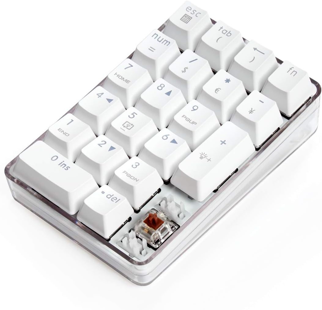 Amazon.com: 17 Keys Numeric Keypad PBT Dyeing Sublimation Numpad ...