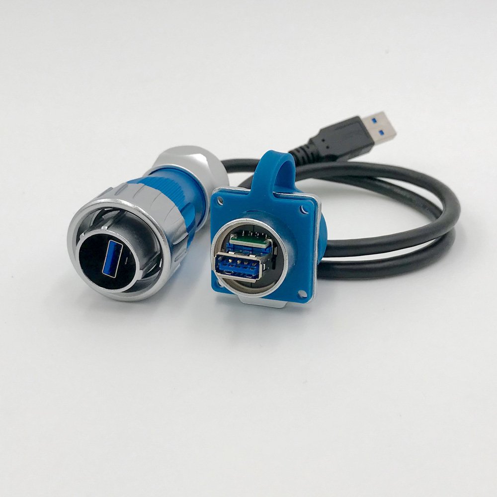 Snapklik.com : CNLINKO USB 3.0 Type A Industrial Circular Connector ...