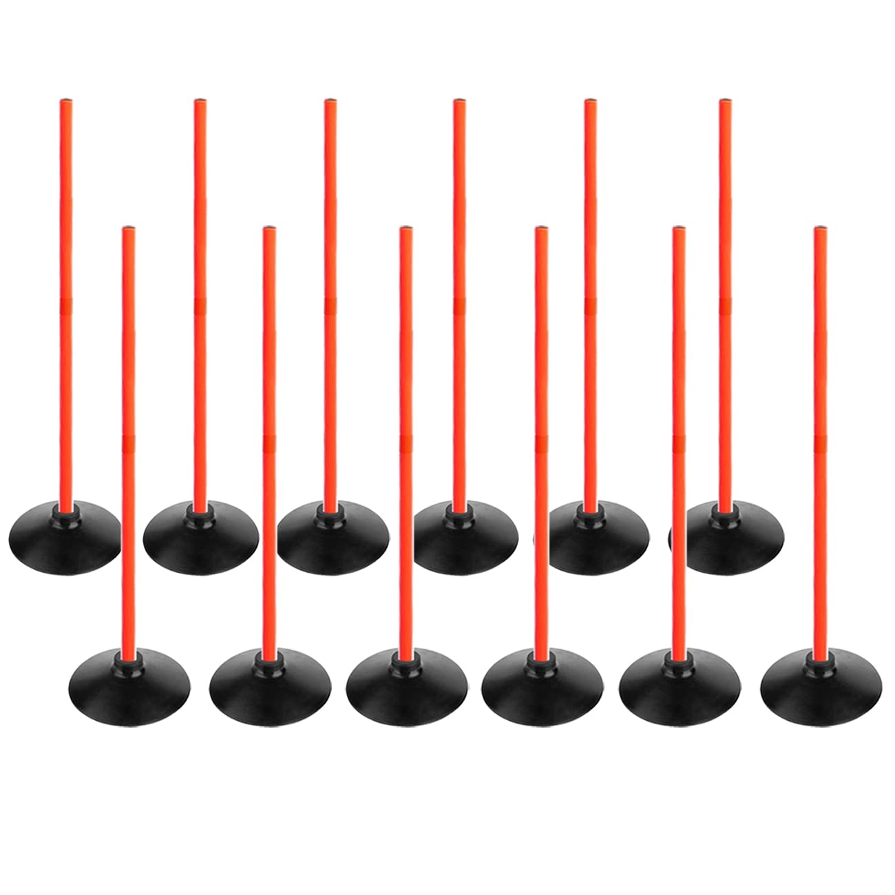 Snapklik.com : ASENVER Orange Soccer Agility Poles Set Detachable ...