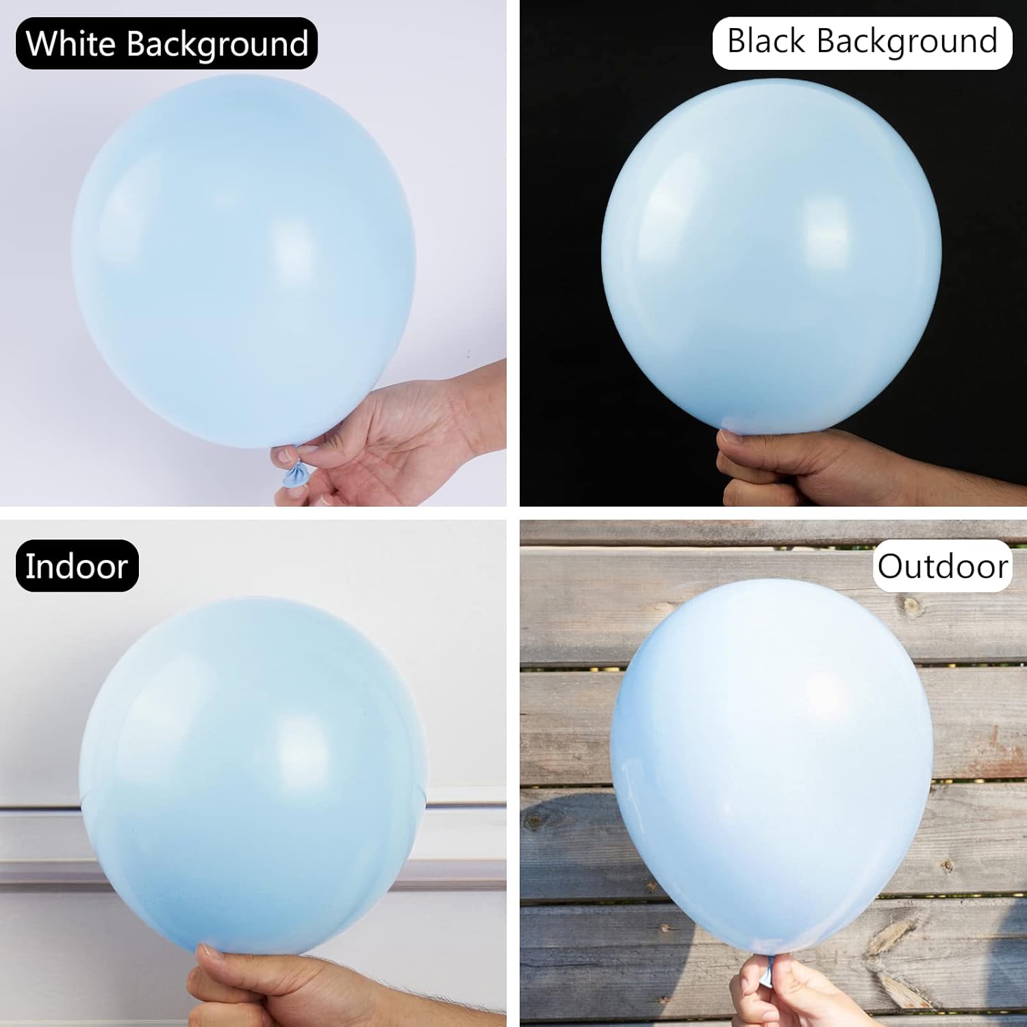 Paquete – Globos de color azul claro, 50 globos de 12 pulgadas y 50 ...