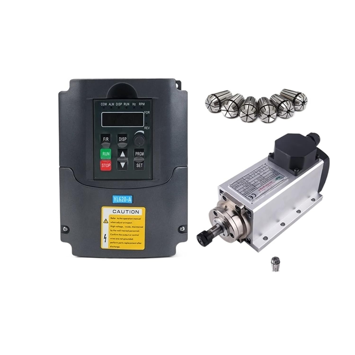 Amazon.com: CNC Spindle Motor Kits 1.5kw Spindle Motor Square CNC Air Cooling Spindle 1500W Air ...