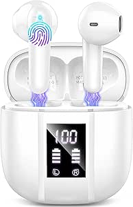 Amazon.com: Renimer Wireless Earbuds, Bluetooth Headphones Stereo Bass ...