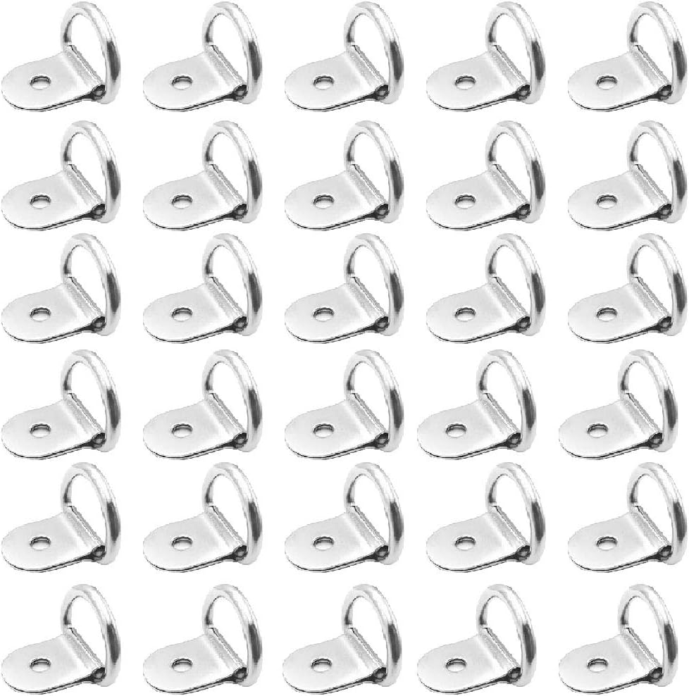 jinyatu Small Stainless Steel Ring D Ring Tie Down D Rings Anchor ...