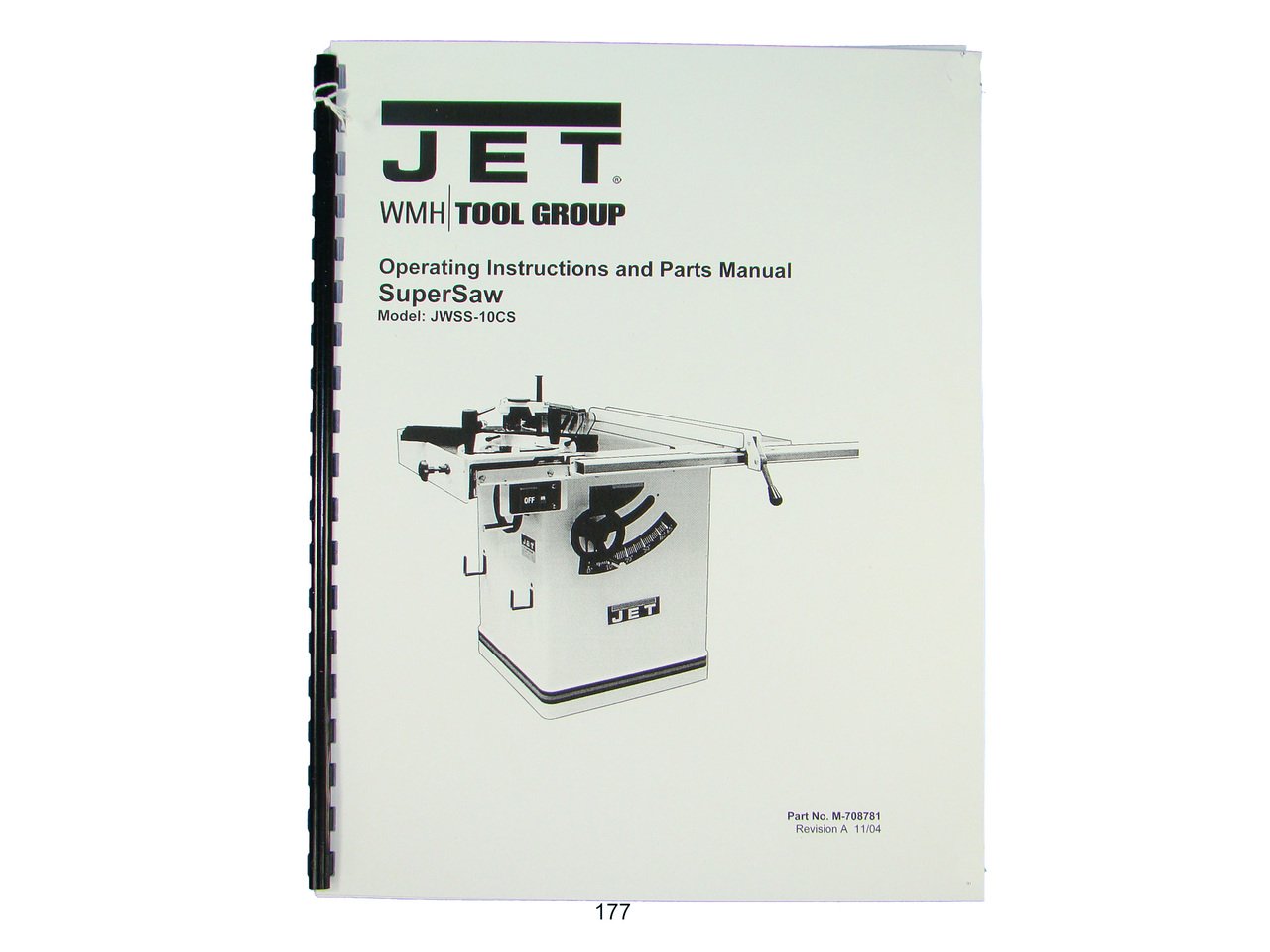 Jet JWSS-10CS Table Saw Owners Manual: Jet: Amazon.com: Books