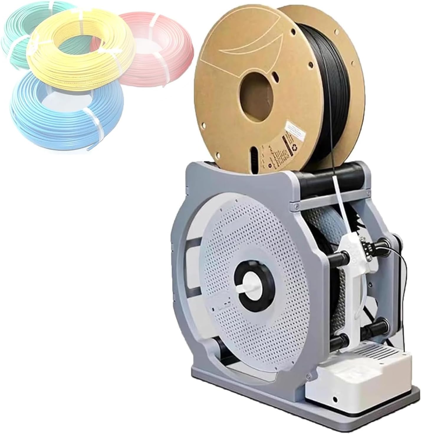 HYYKEJI 3D Industrial Filament Respooler, Electric Spool Rewinder, with ...