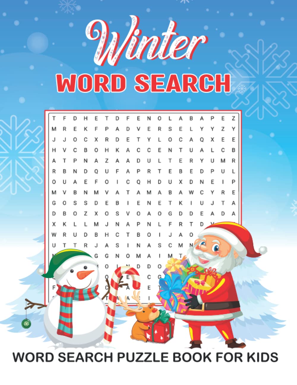 Winter Word Search Puzzle Book for Kids: Winter Word Search Activity ...