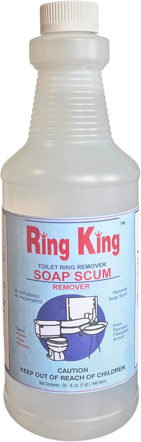 Amazon.com: Amazon Brand - Ring King Toilet Soap Scum Remover For ...
