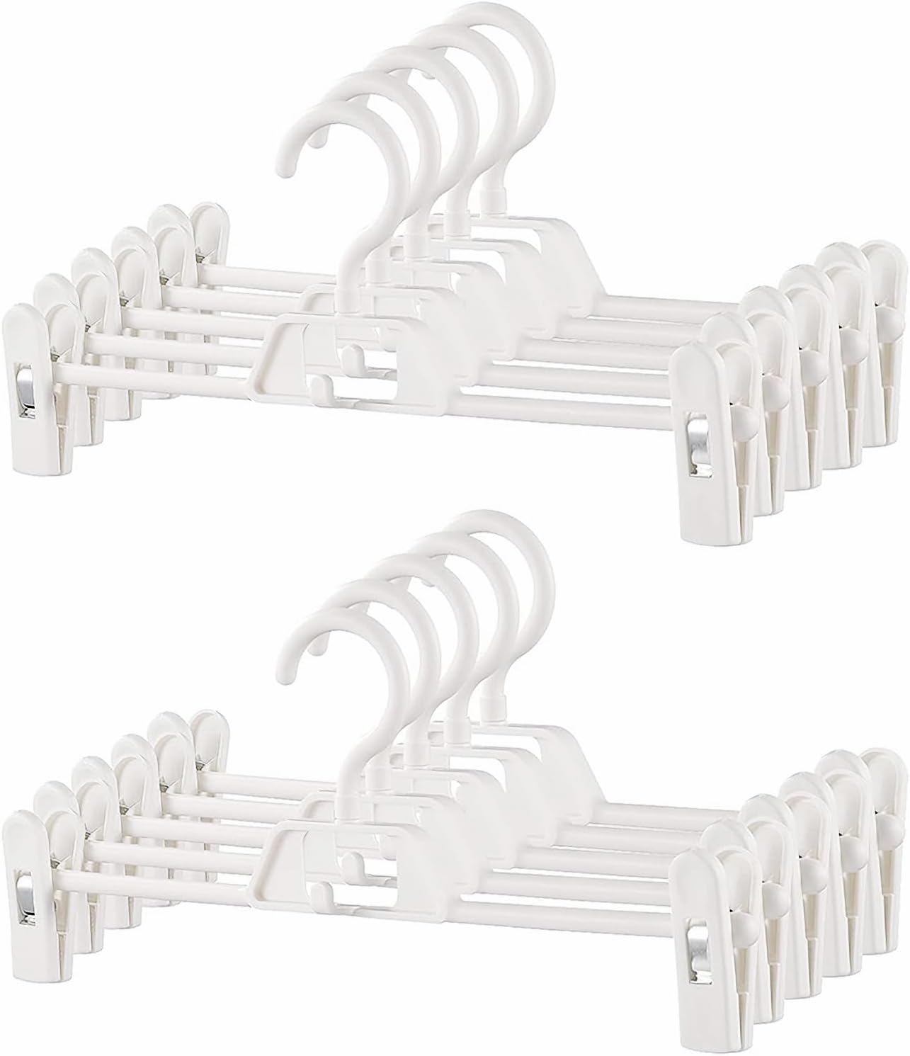 Amazon.com: Pant Hangers with Clips, 10pcs Skirt Hangers ...
