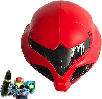 Metroid Dread Latex Mask Cosplay costume game props for Kid : Amazon ...