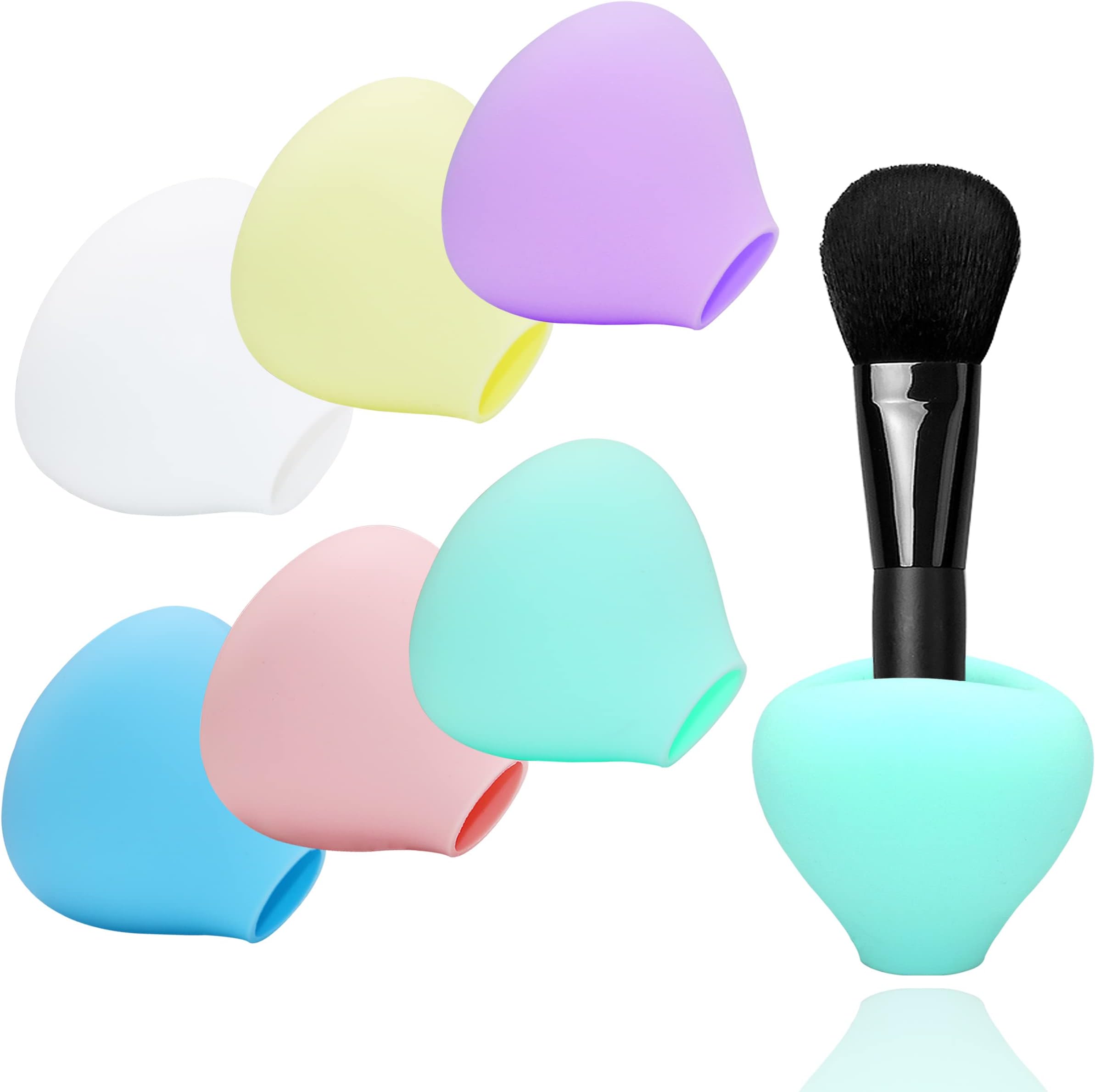 Amazon.com: Small Brush Bubble Silicone Makeup Brush Covers for Travel ...