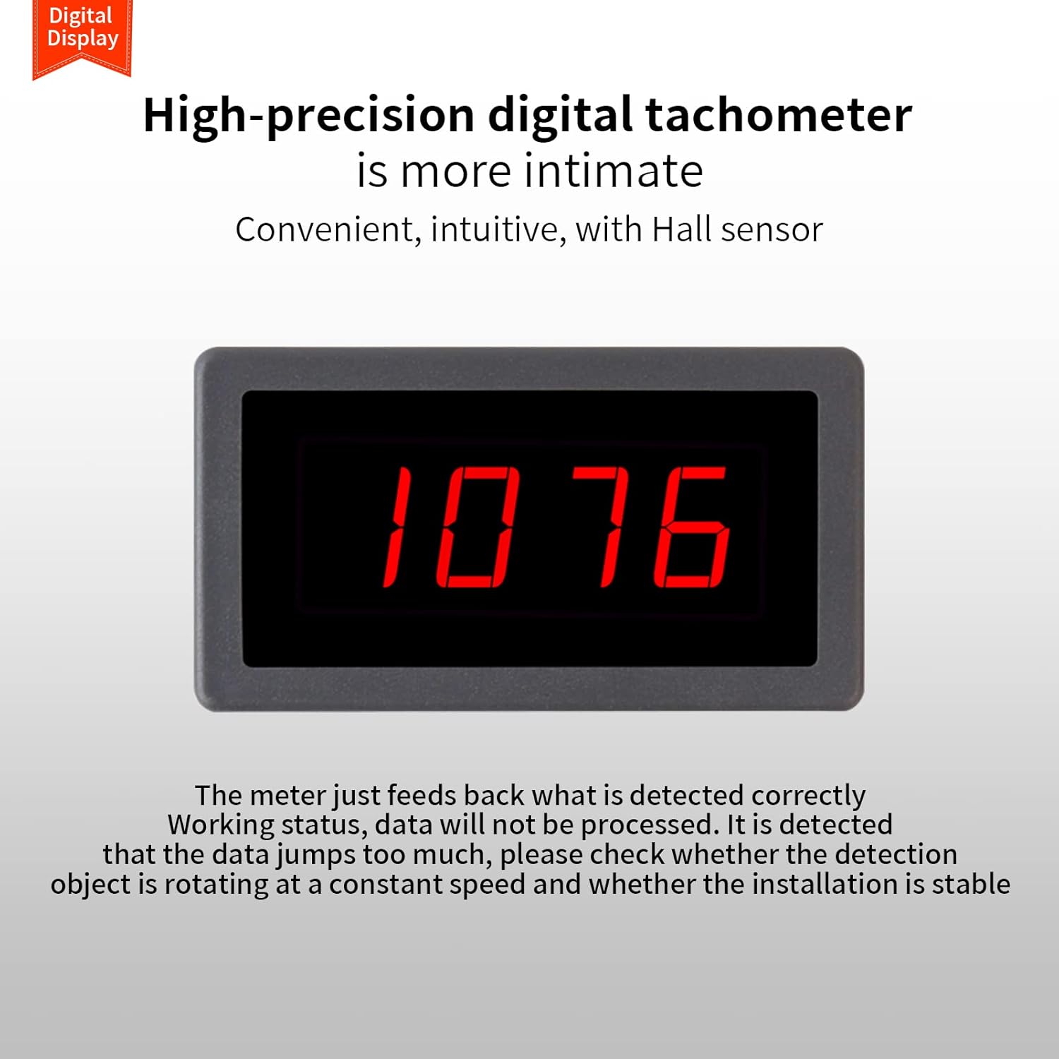 RUIZHI Digital Tachometer RPM Speed Meter DC 8-24V Digital Speedometer ...