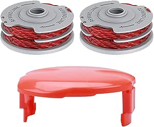 CYMYGS 2 Pack Strimmer Spool, Double Line Autofeed Spool for Flymo ...