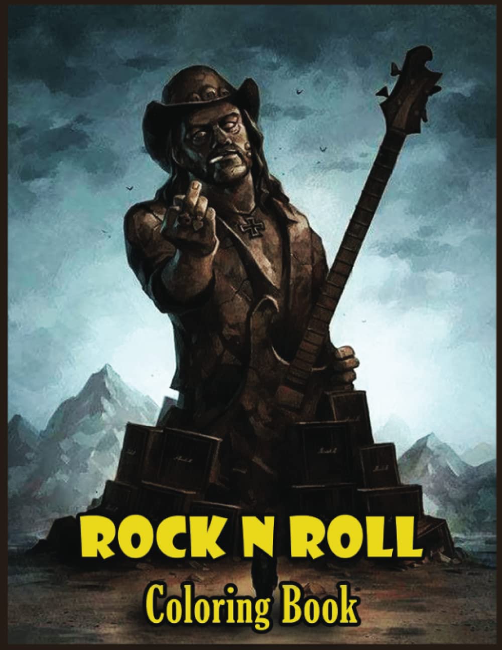 Rock N Roll Coloring Book: Awesome Rock N Roll Designs in 110 Coloring ...