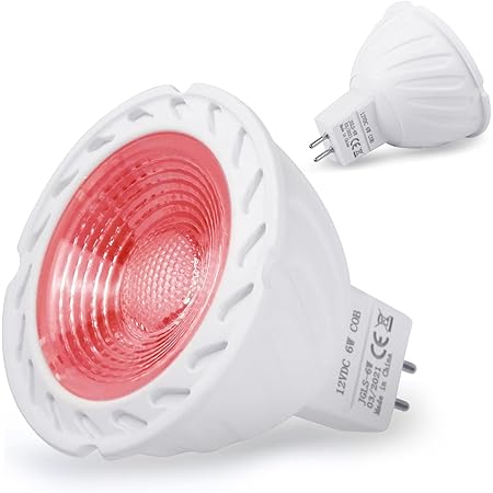 1.5w LED MR11 Red Light Bulb 12v 35mm Replacement for Low Voltage ...