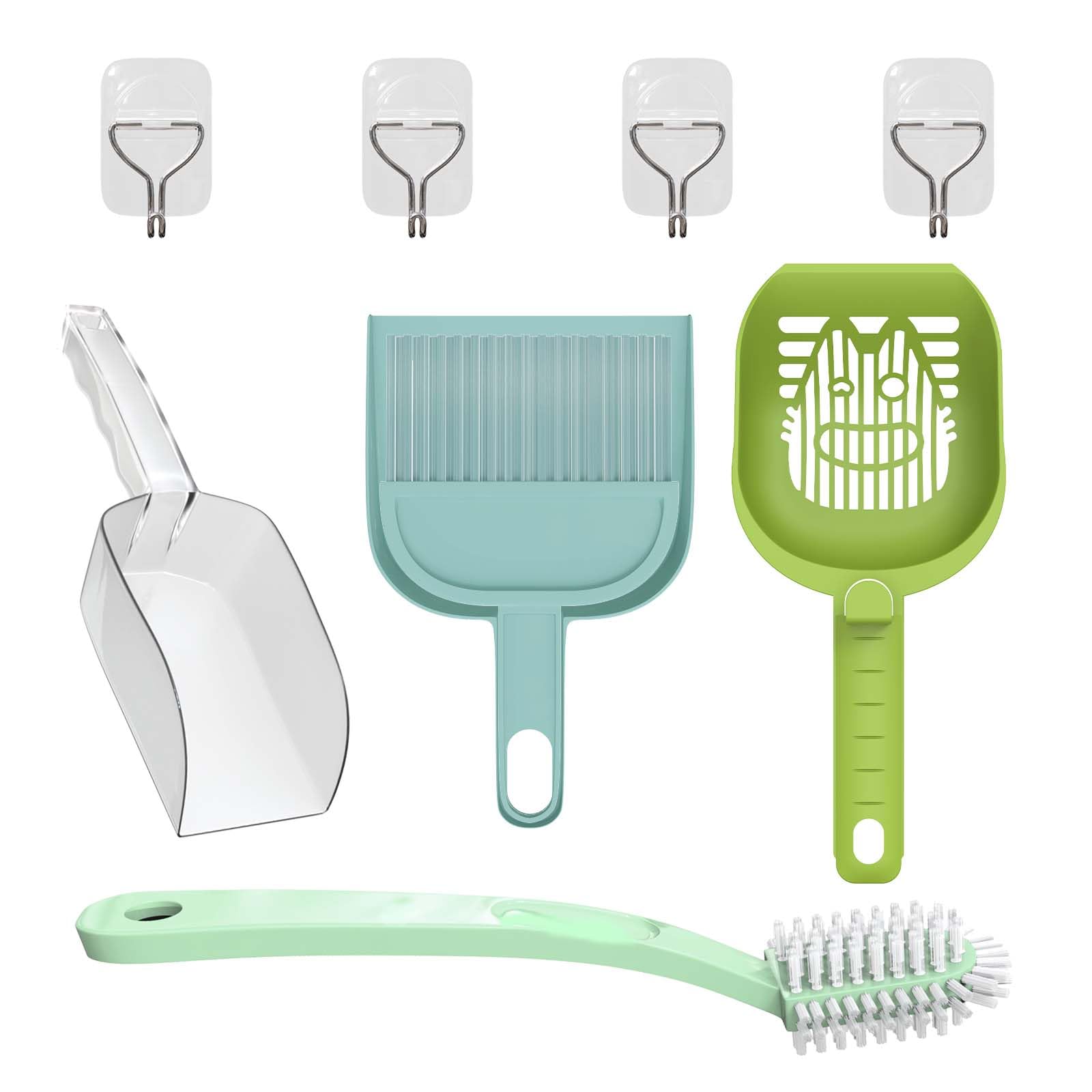 Amazon.com : UPFAS Convenient Pet Cats Toilet Cleaning Kit with Cat ...