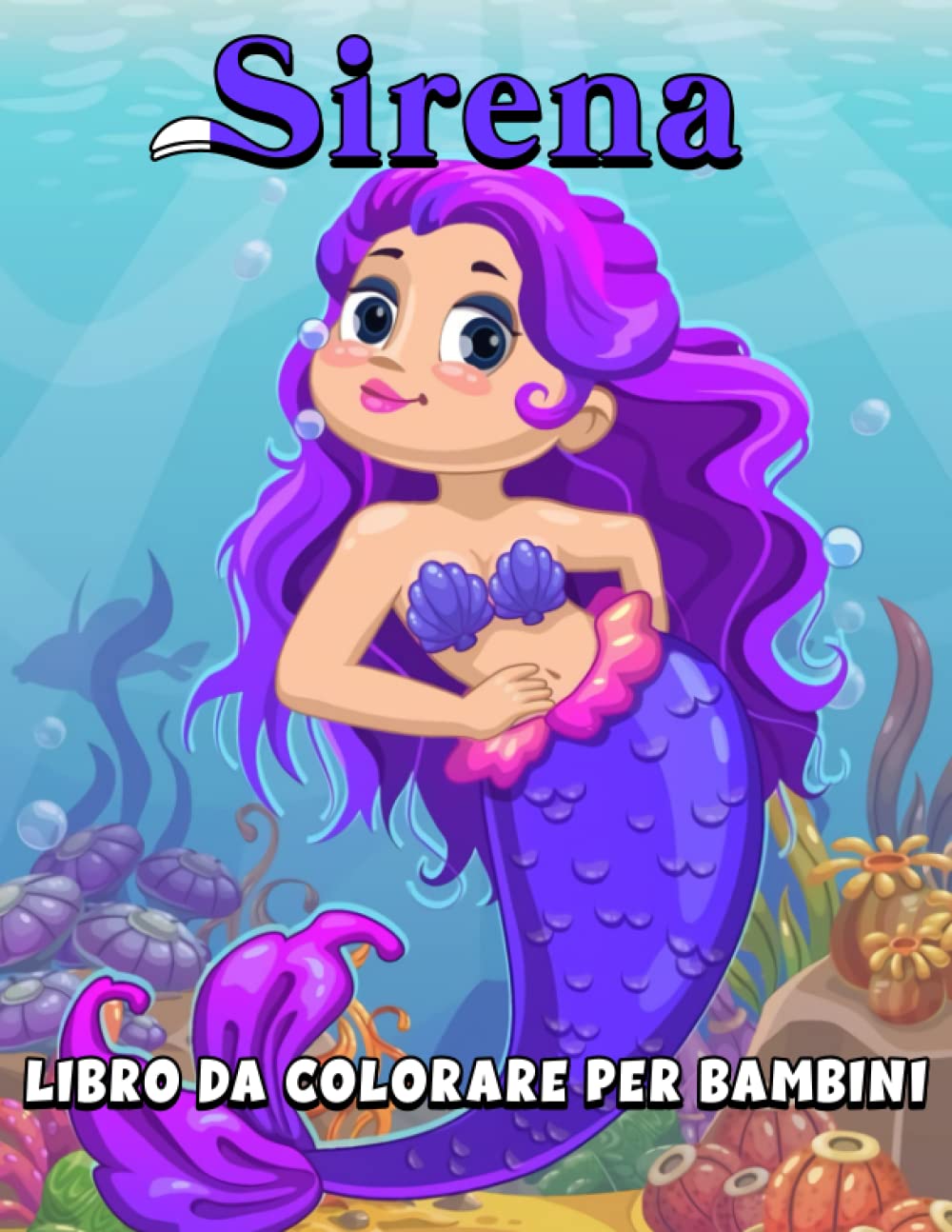 Buy Sirena Libro da Colorare per Bambini: Collezione carina, facile e ...