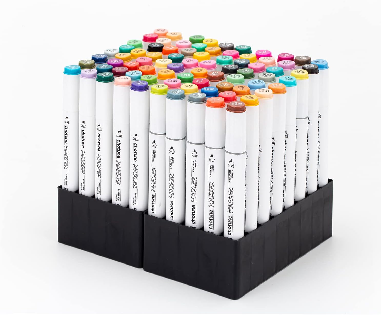 Amazon.com: CeleMoon 80 Colors Alcohol Based Marker Pens, Double Tipped ...