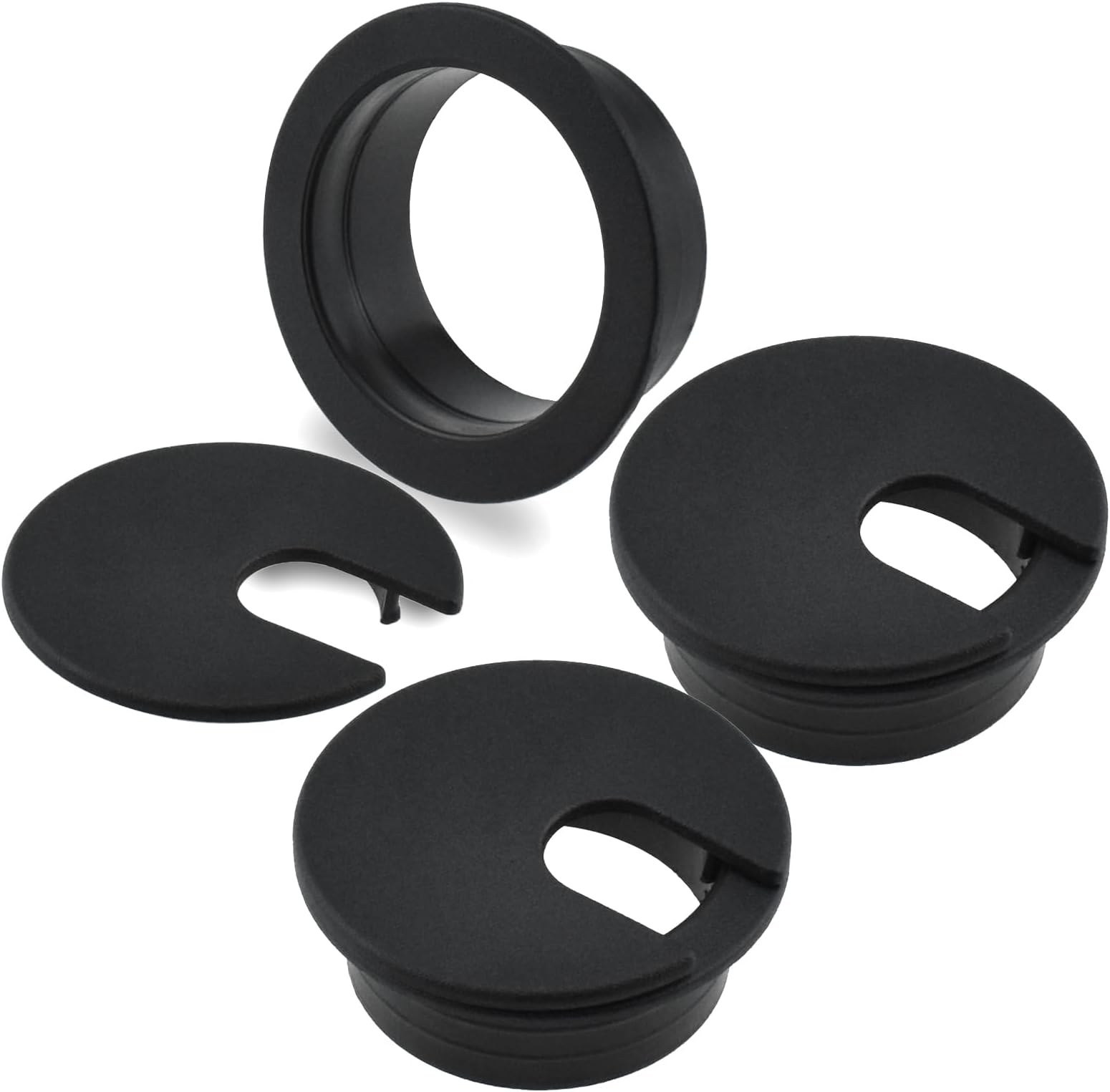 Amazon.com: SDTC Tech 3-Pack 1 inch Desk Hole Wire Grommet Black ...