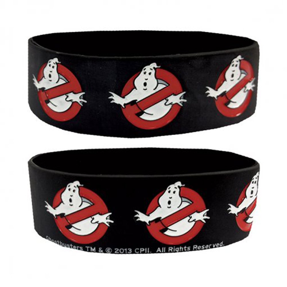Ghostbusters Logo Silicone Bracelet for Collectors Wristbands 24 x 65 x ...