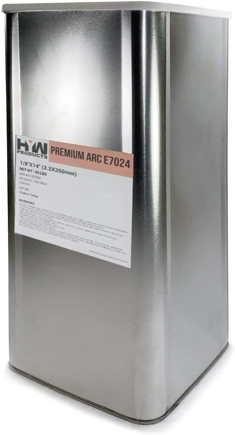 50 lb Steel Can E7024 1/8" Stick electrodes welding rod - Amazon.com