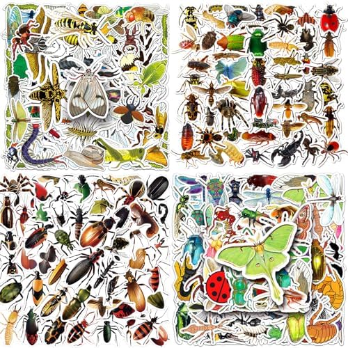 210Pcs Insect Stickers Bug Stickers Cute Animal Cartoon Insect Bugs ...