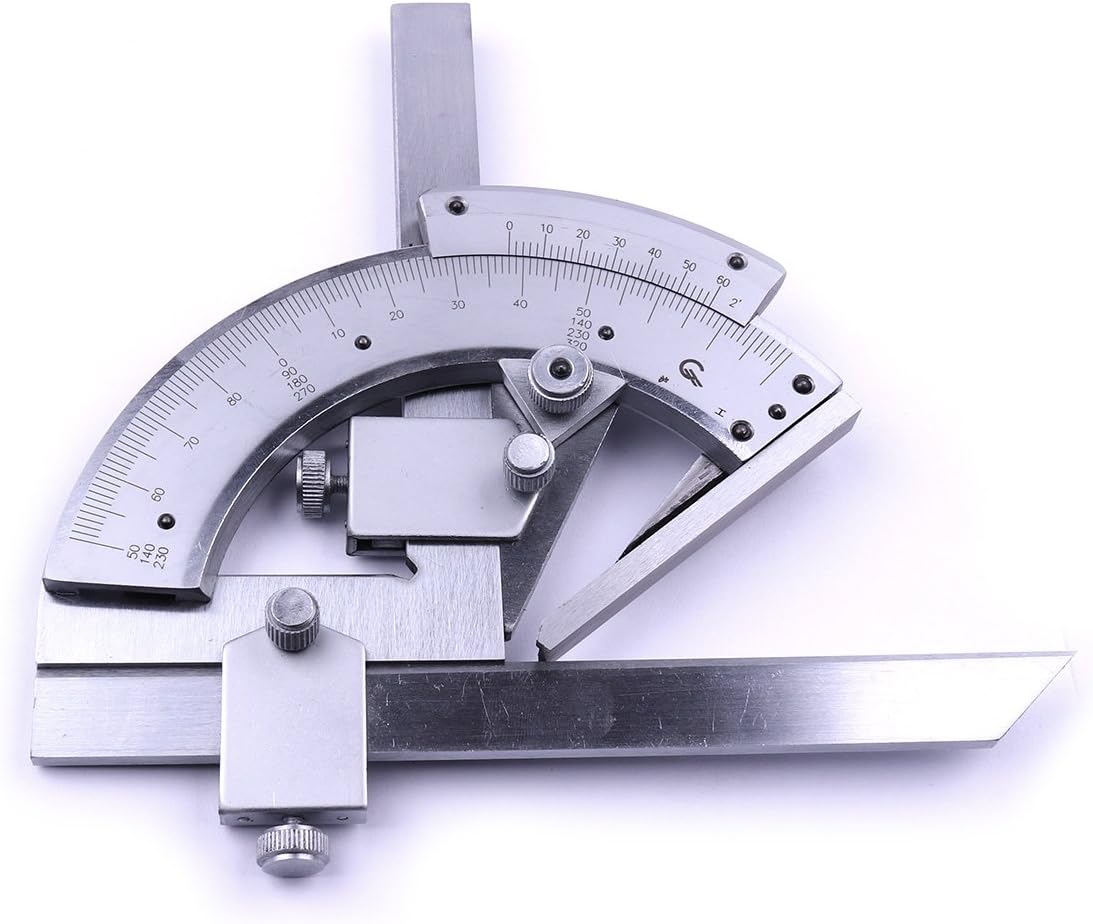 Atoplee 0-320 Degree Stainless Steel Universal Bevel Protractor,Angle ...