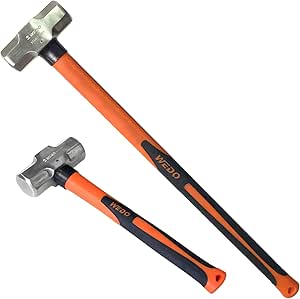 WEDO 2PCS Sledge Hammer Set,3lb+6lb,Stainless Steel Crack Hammer Set ...
