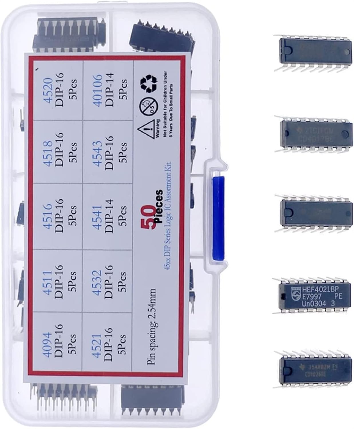 Amazon.com: gande IC Kits Hef/HCF/CD DIP 4500 Series CM OS Logic IC ...